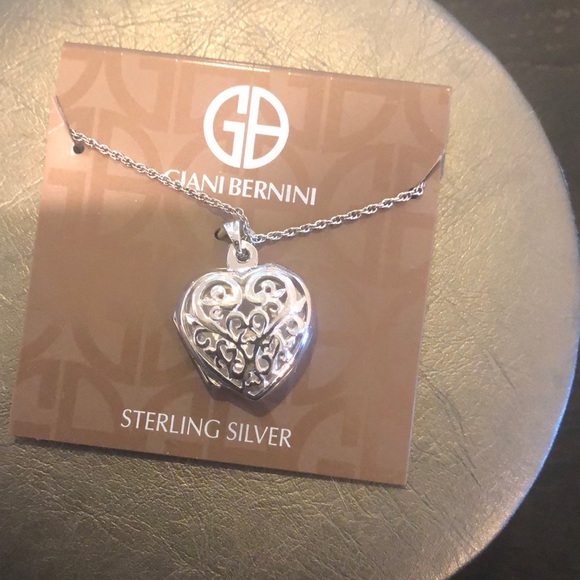 Giani Bernini | Jewelry | Giant Bernini Sterling Silver Heart Locket ...